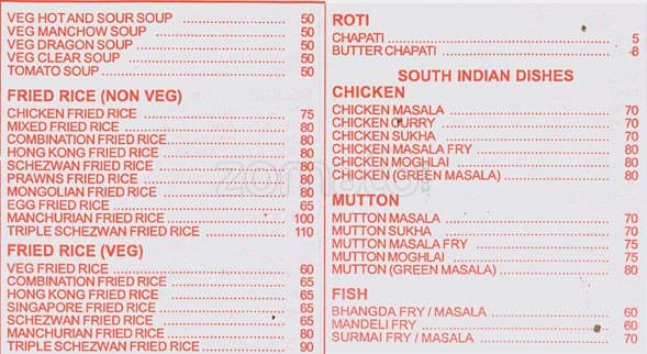 Menu at M Resto Bar, Mumbai, 4 D F Building Shop No