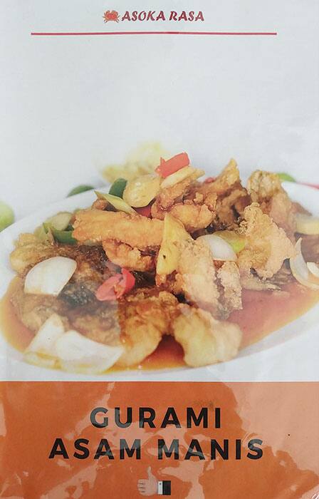 Menu at Asoka Rasa restaurant, Tangerang