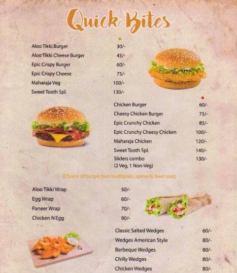 Menu at Sweet Tooth Patisserie & Bakery, Chandigarh