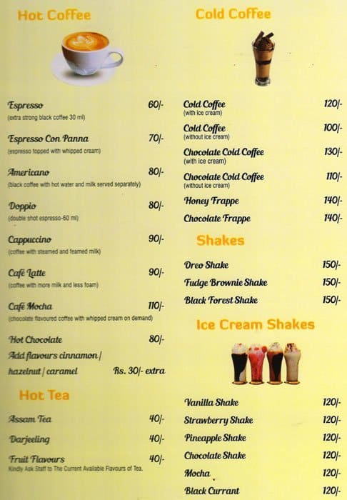 Menu at Sweet Tooth Patisserie & Bakery, Chandigarh