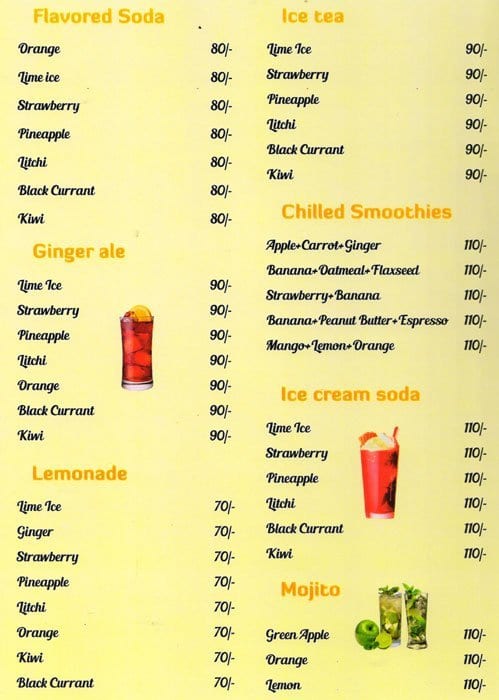 Menu at Sweet Tooth Patisserie & Bakery, Chandigarh