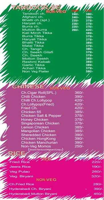 Menu at Grillz and Gravy, New Delhi, 16