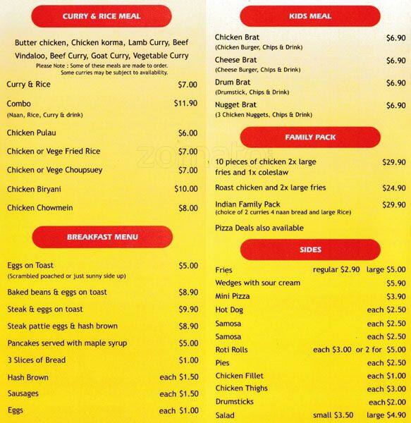 Menu at Flambe Restaurant, Auckland, 27 The Concourse