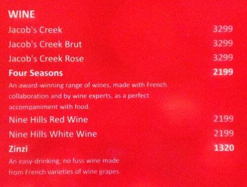 Menu at Shooters Bar, Panchkula, Bus Stand