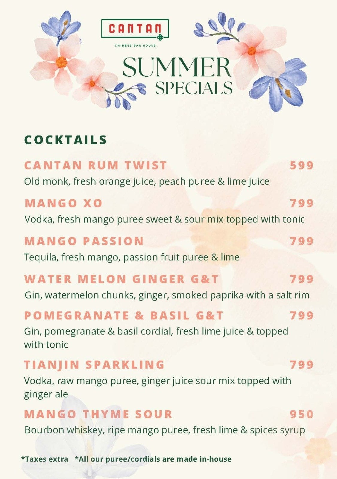 Menu of The Fatty Bao, Lavelle Road, Bangalore