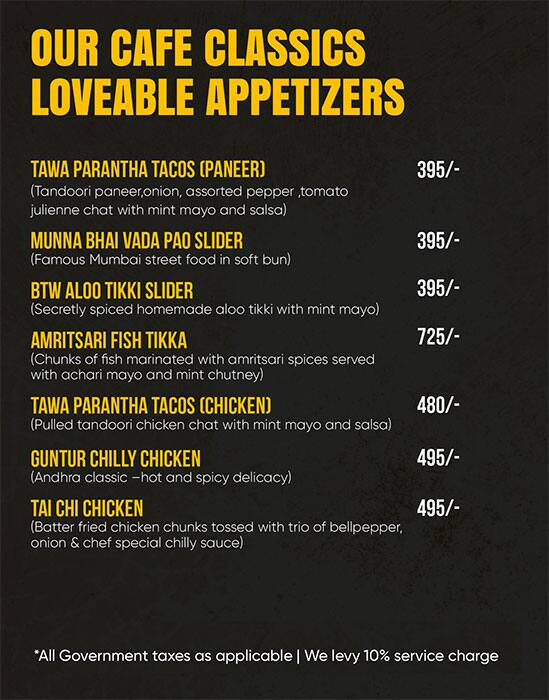 Menu at Skyhouse Cafe & Bar, Noida