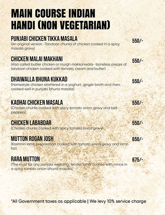 Menu at Skyhouse Cafe & Bar, Noida