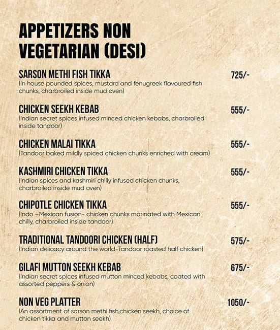 Menu at Skyhouse Cafe & Bar, Noida