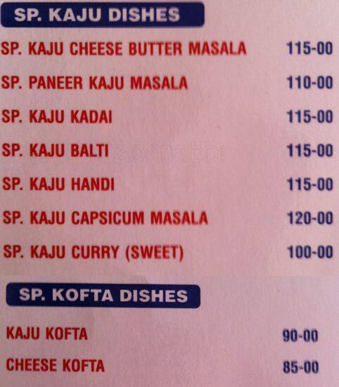 Menu at Ashish Restuarant, Surat, Ground floor