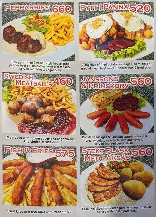 Menu at G-Point Smörgåsbord & Bar, Manila