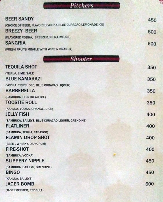 Menu at Bhajan Singh Da Dhaba, Pune, Toll Plaza