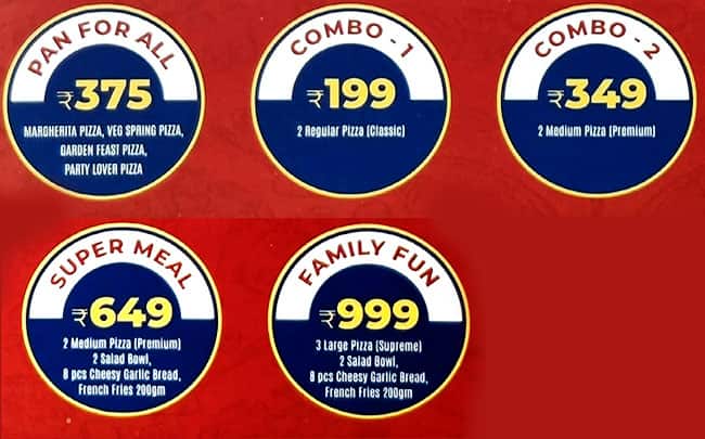 Menu of Pizza Zone, Vijay Nagar, Indore