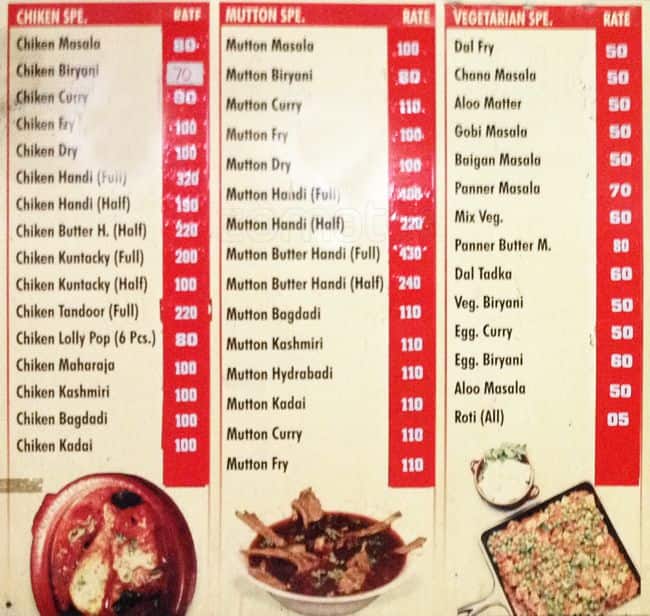 Hotel Moonlight Menu, Menu untuk Hotel Moonlight, Nirala Bazar ...