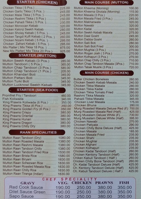 Persian Darbar Menu, Menu for Persian Darbar, Byculla, Mumbai - Zomato