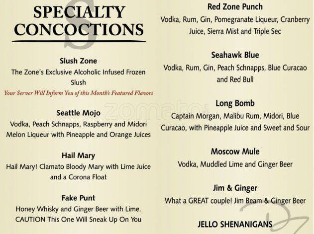 Menu at Dragon Tiger Casino pub & bar, Mountlake Terrace