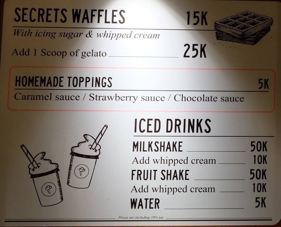 Gelato Secrets, Menteng, Jakarta - Zomato Indonesia