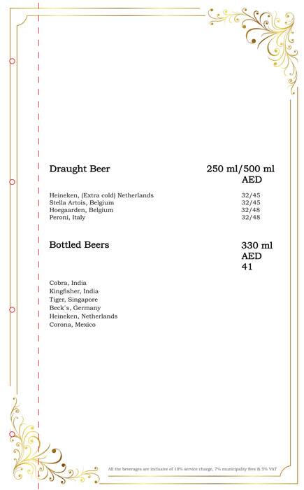 Menu at Mahec - Le Méridien Dubai Hotel & Conference Centre restaurant ...