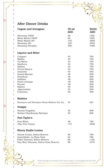 Menu at Mahec - Le Méridien Dubai Hotel & Conference Centre restaurant ...