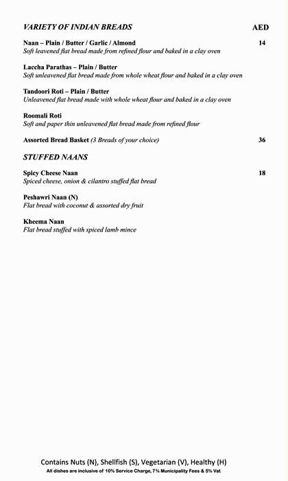 Menu at Mahec - Le Méridien Dubai Hotel & Conference Centre restaurant ...