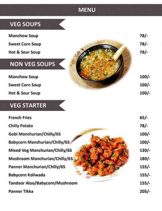 Menu of Bob's Kitchen, Jayanagar, Bangalore