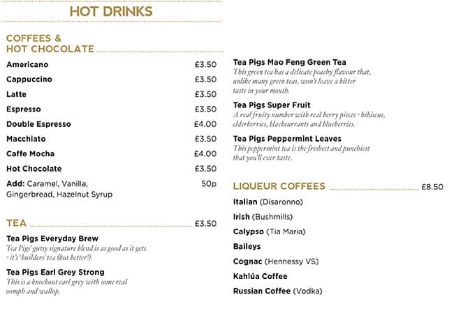 Menu at Marco Pierre White Steakhouse Bar & Grill - Birmingham, Birmingham