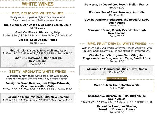 Menu at Marco Pierre White Steakhouse Bar & Grill - Birmingham, Birmingham