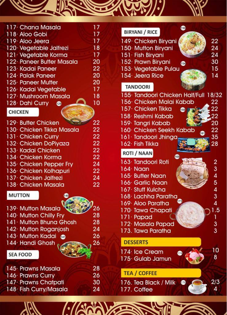 Menu at China Town Restaurant, Ajman, Ithihad Street