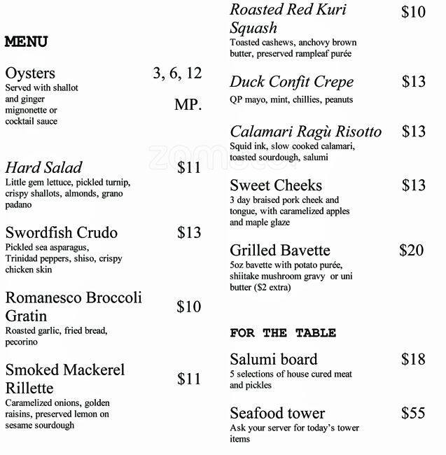 The Commodore Menu, Menu for The Commodore, Brockton Village, Toronto ...