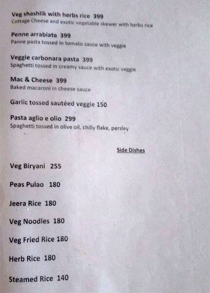 Menu at Lotus Lounge Restaurant, Varanasi, Mansarovar Ghat