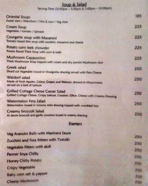 Menu at Lotus Lounge Restaurant, Varanasi, Mansarovar Ghat