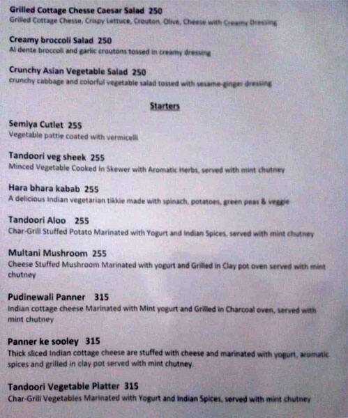Menu at Lotus Lounge Restaurant, Varanasi, Mansarovar Ghat
