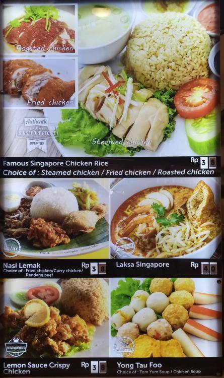 Rasa Singapore Menu, Menu for Rasa Singapore, Sudirman, Jakarta ...