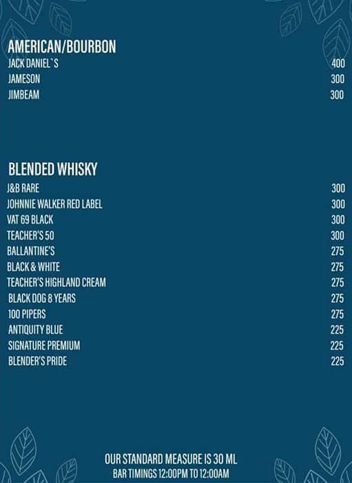 Menu at Himalayan Cedar Cafe And Bar, Manali