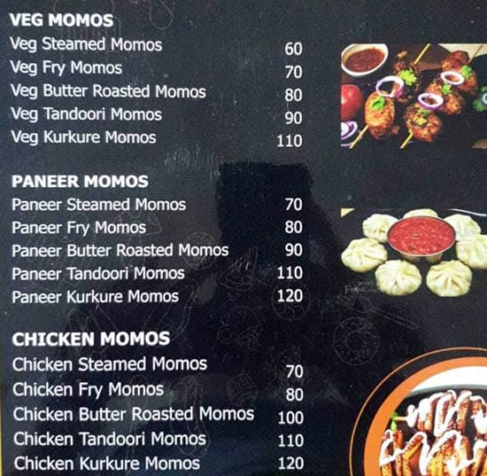 Menu of Cafe Momoland, Nigdi, Pune