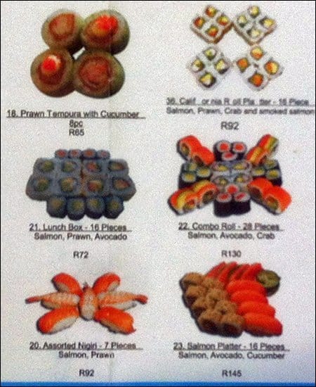 Menu at GOOD CHEF restaurant, Randburg, Gordon Rd