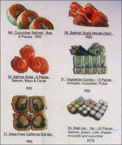 Menu at GOOD CHEF restaurant, Randburg, Gordon Rd