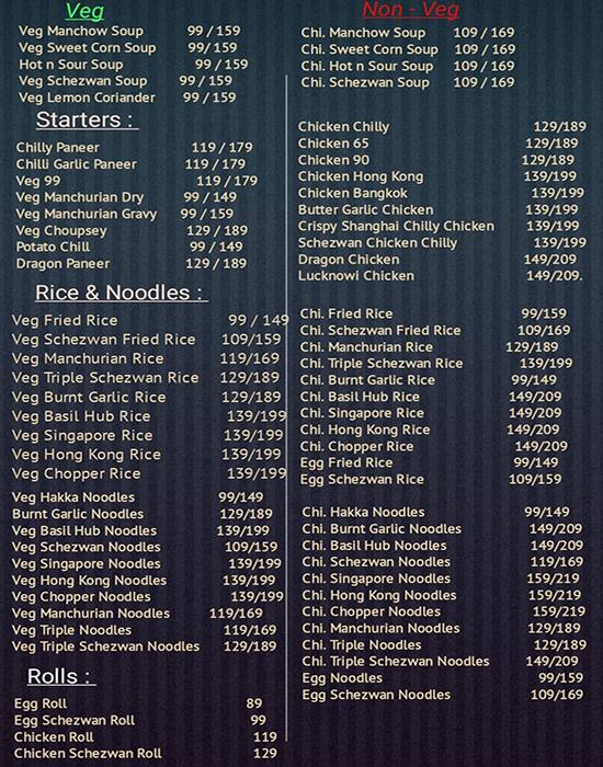 Menu of Maggi Zone, Kopar Khairane, Navi Mumbai