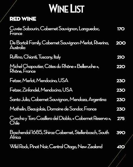 Menu at Deck Se7en Pool Bar, Novotel, Dubai