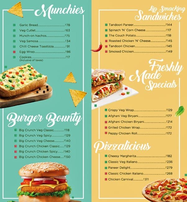 Cafe Coffee Day Menu, Menu for Cafe Coffee Day, Connaught Place, New ...