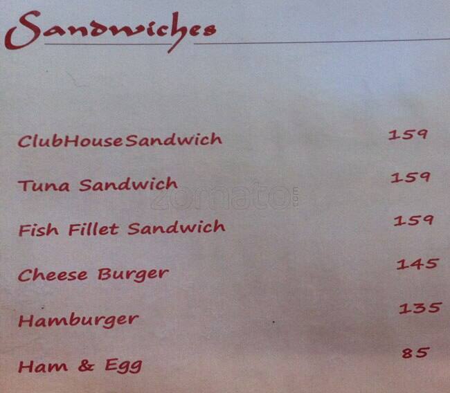 Menu at Harbor View Bistro restaurant, Pasay, San Miguel By the Bay