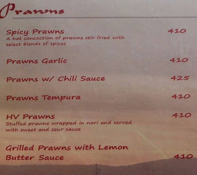 Menu at Harbor View Bistro restaurant, Pasay, San Miguel By the Bay