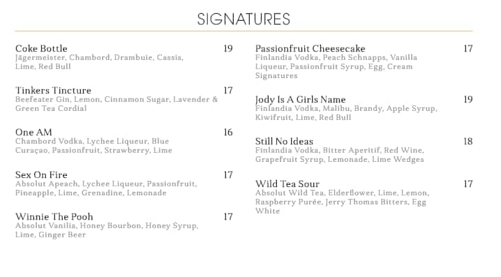 Menu at Easy Tiger pub & bar, Hamilton