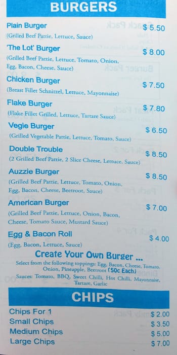 Menu at Flakes On Willow restaurant, Glen Waverley