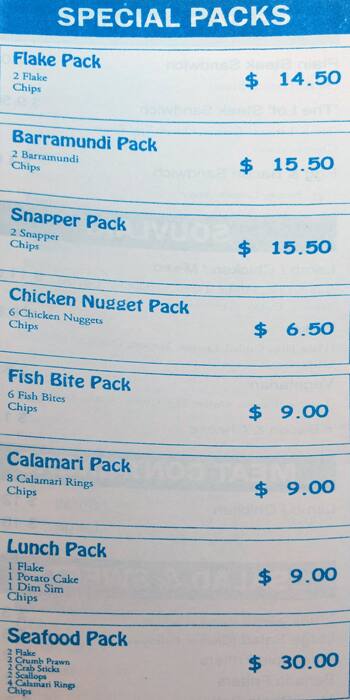 Menu at Flakes On Willow restaurant, Glen Waverley