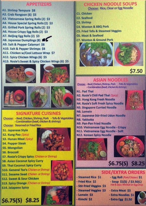 Rosie's Pho Menu, Menu for Rosie's Pho, Round Rock, Round Rock ...