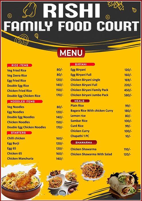 Menu of RR Biryani Point, Uppal, Secunderabad