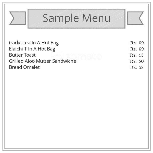 Menu of Chai Stall, Lado Sarai, New Delhi