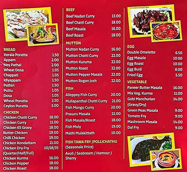 Menu at Curry Chatti Restaurant-Quisais.Dubai, Dubai, 2