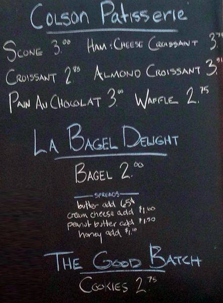 Menu at Blue Marble Ice Cream fast food, New York City, 186 Underhill Ave