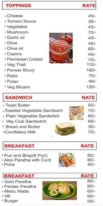 Menu of Italian Corner, Lohegaon, Pune